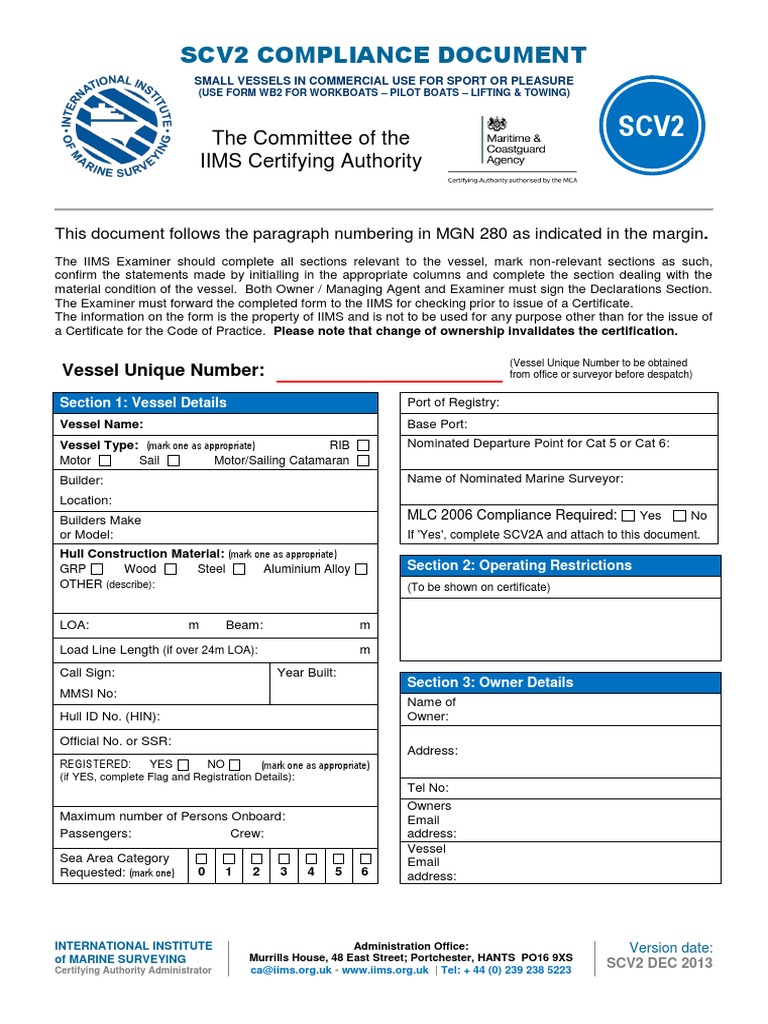 SCV2 Compliance for Small Vessels | PDF | Fuse (Electrical) | Pipe ...