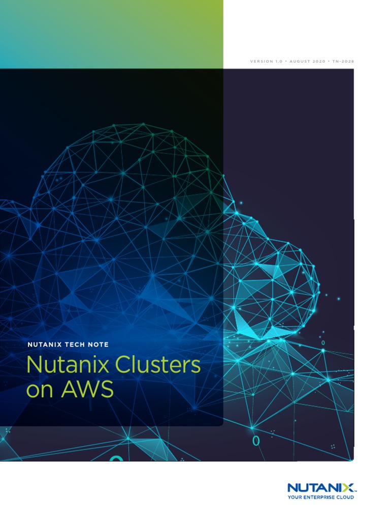 Tech Note-Nutanix-Clusters-On-Aws | Download Free PDF | Cloud Computing | Computer Network