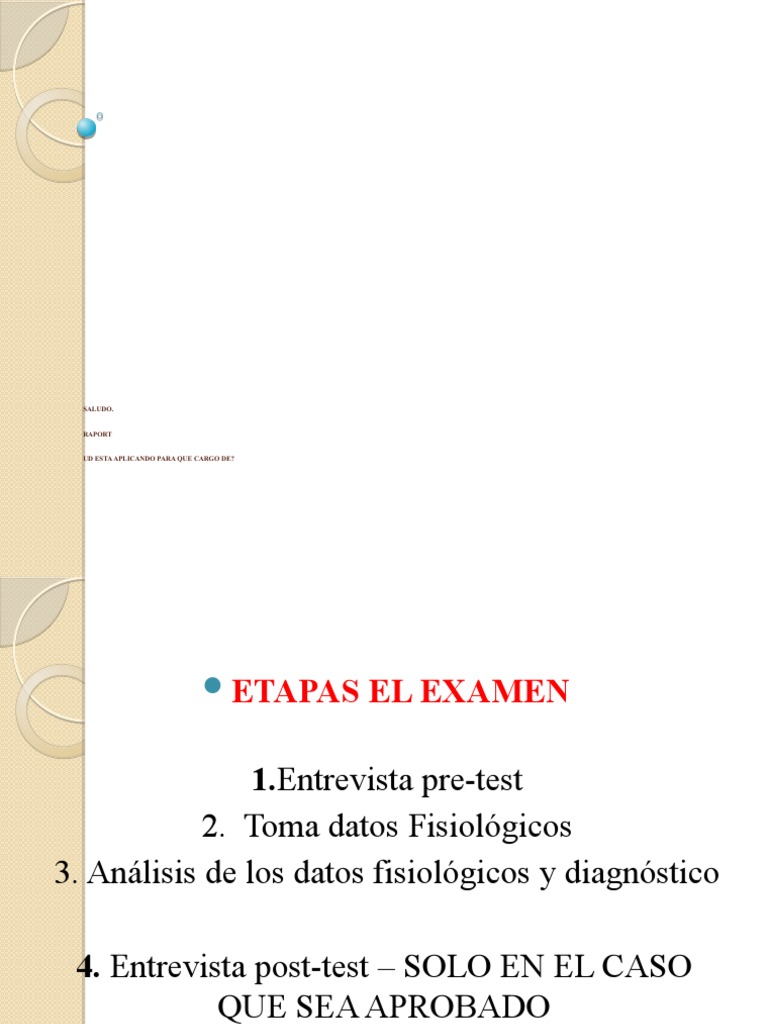 Presentacion Pre Empleo | PDF | Polígrafo | Corazón