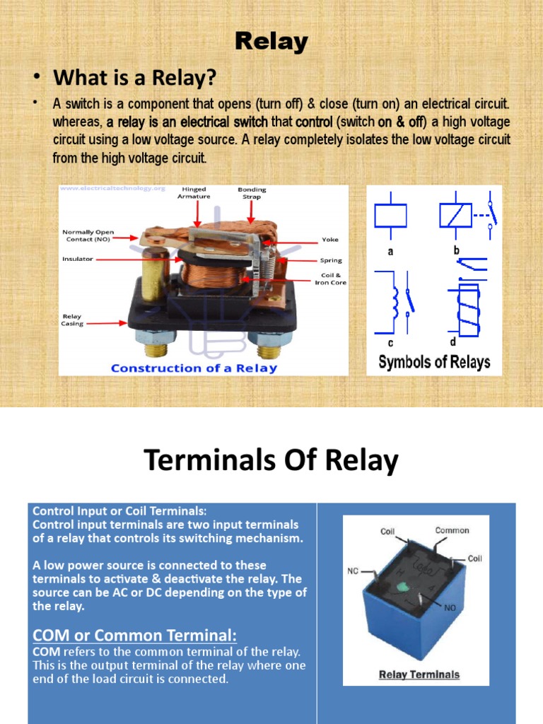 Relay - What Is A Relay? | PDF | Relay | Switch