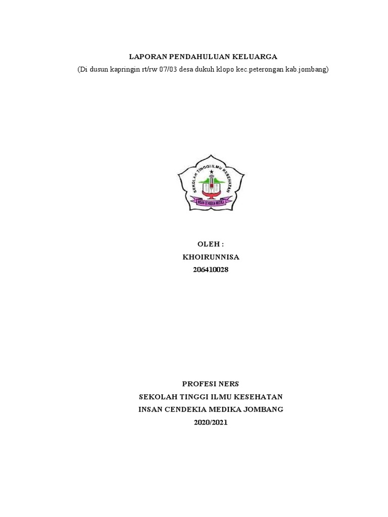 LP + Askep Keluarga | PDF | Pengembangan Diri | Kesehatan Holistik