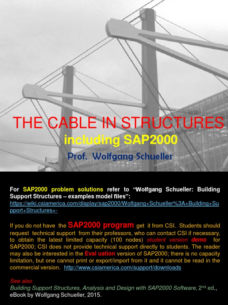 Cable Structures in Modern Architecture | PDF | Buckling | Truss