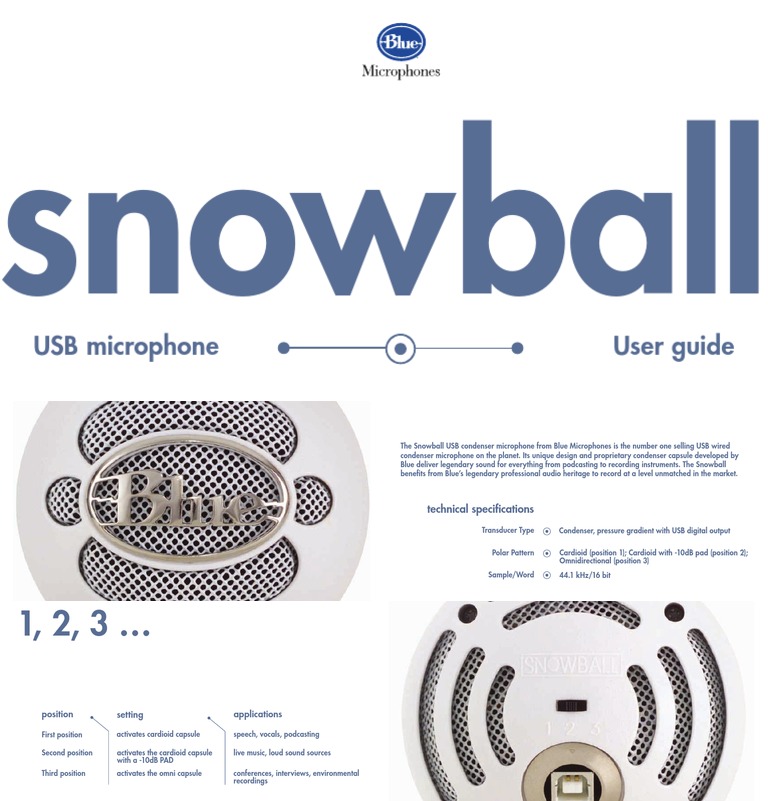 Blue Snowball Mic | PDF
