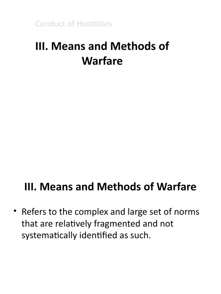 Conduct of Hostilities | PDF | International Humanitarian Law | Civilian