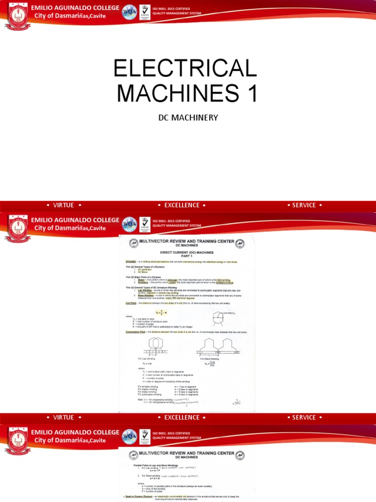 Electrical Machines 1: DC Machinery | PDF