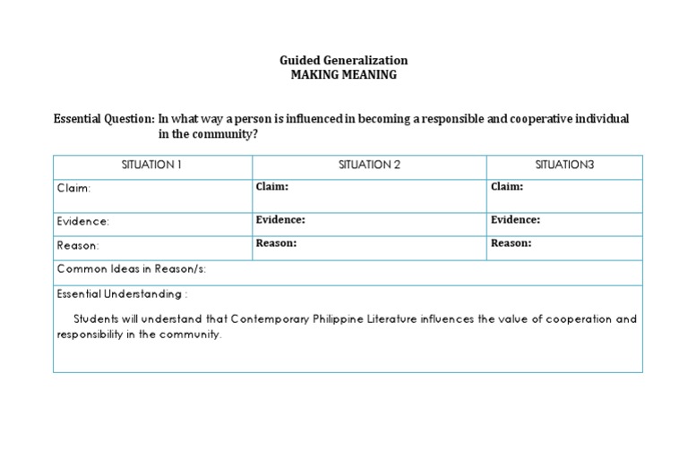 Guided Generalization | PDF