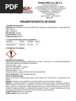 Ficha de Seguridad del Ftalato Ácido de Potasio | PDF | Agua ...