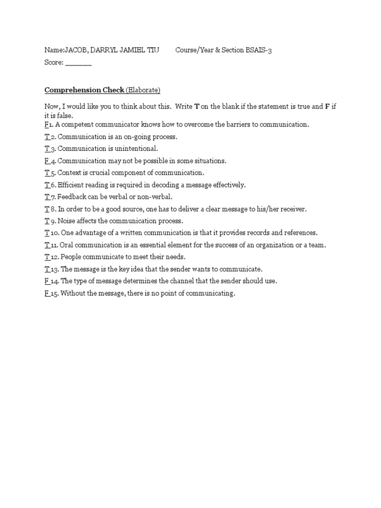 Mod1-Comprehension Check-Jacob | PDF | Social Science