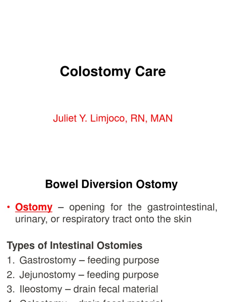 Colostomy Care PDF | PDF | Gastrointestinal Tract | Gastroenterology