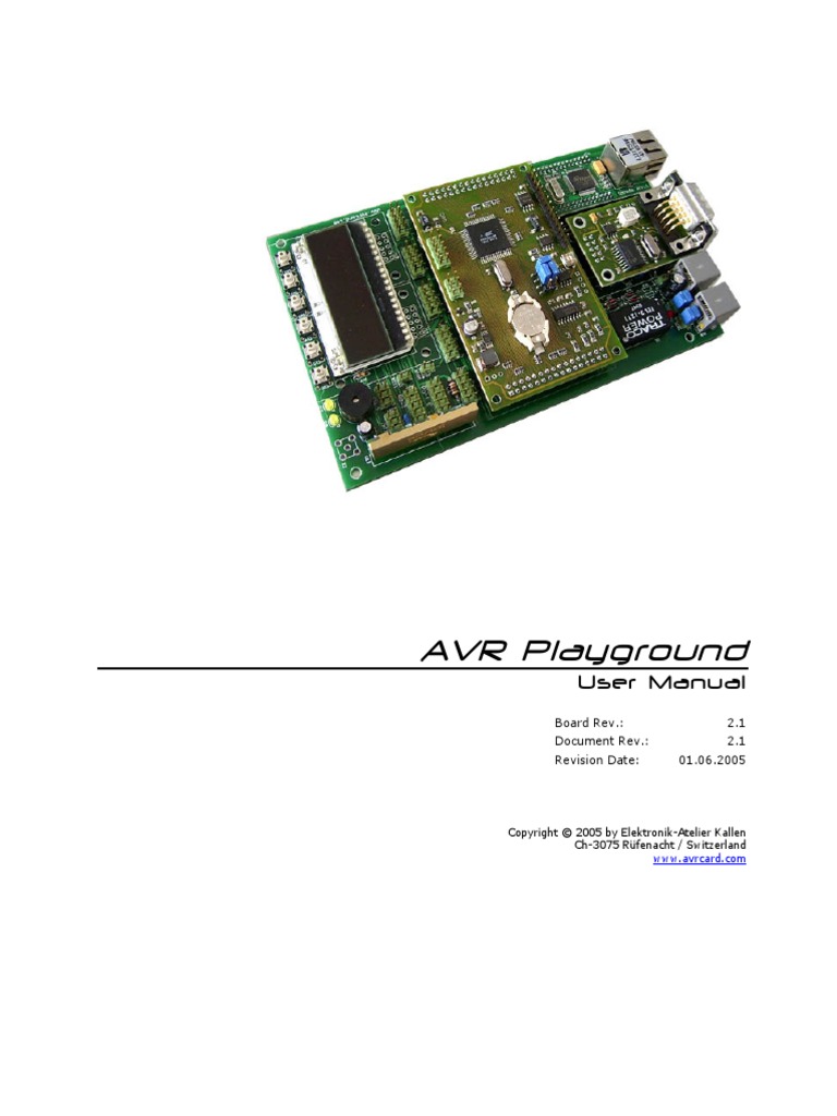 AVR Playground: User Manual | PDF | Data Transmission | Electronics