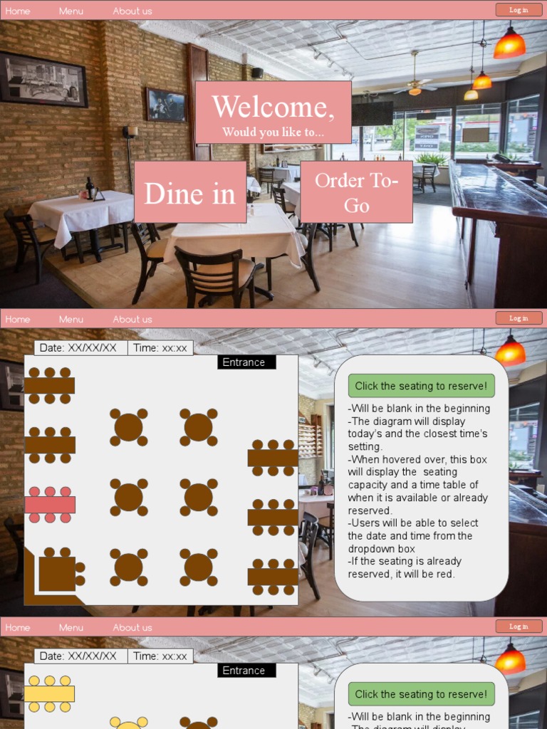 Welcome, Dine In: Order To-Go | PDF | Menu | Gastronomy