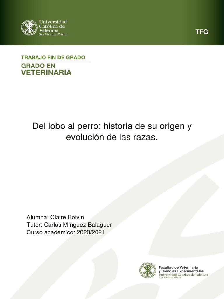 Del Lobo Al Perro. Historia de Su Origen y Evolución de Las Razas | PDF ...