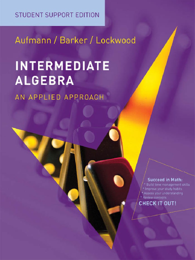 Intermediate Algebra - An Applied Approach - Student Support Edition ...