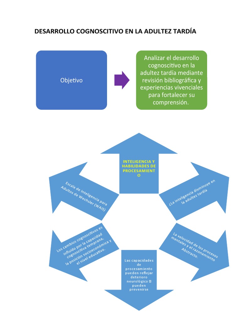 Desarrollo Cognoscitivo en La Adultez Tardía | PDF | Memoria | Adultos