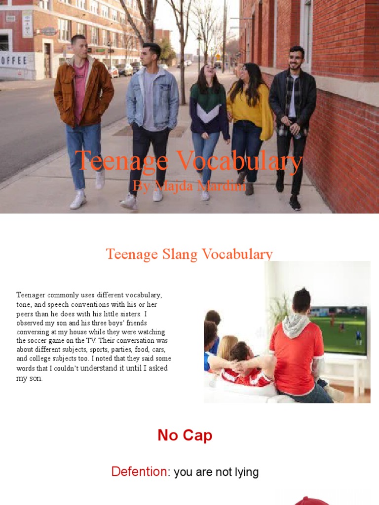 Slang Presentation 2 | PDF | Language Development | Adolescence