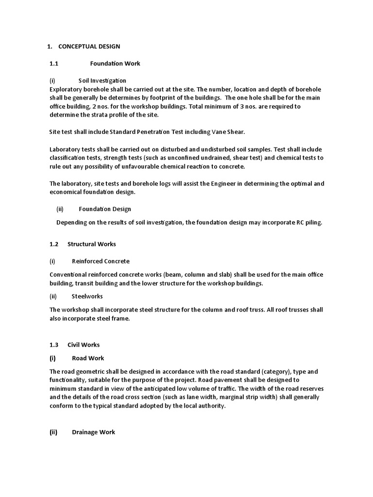 Method Statement For Engineering Plan Design | PDF | Sanitary Sewer ...