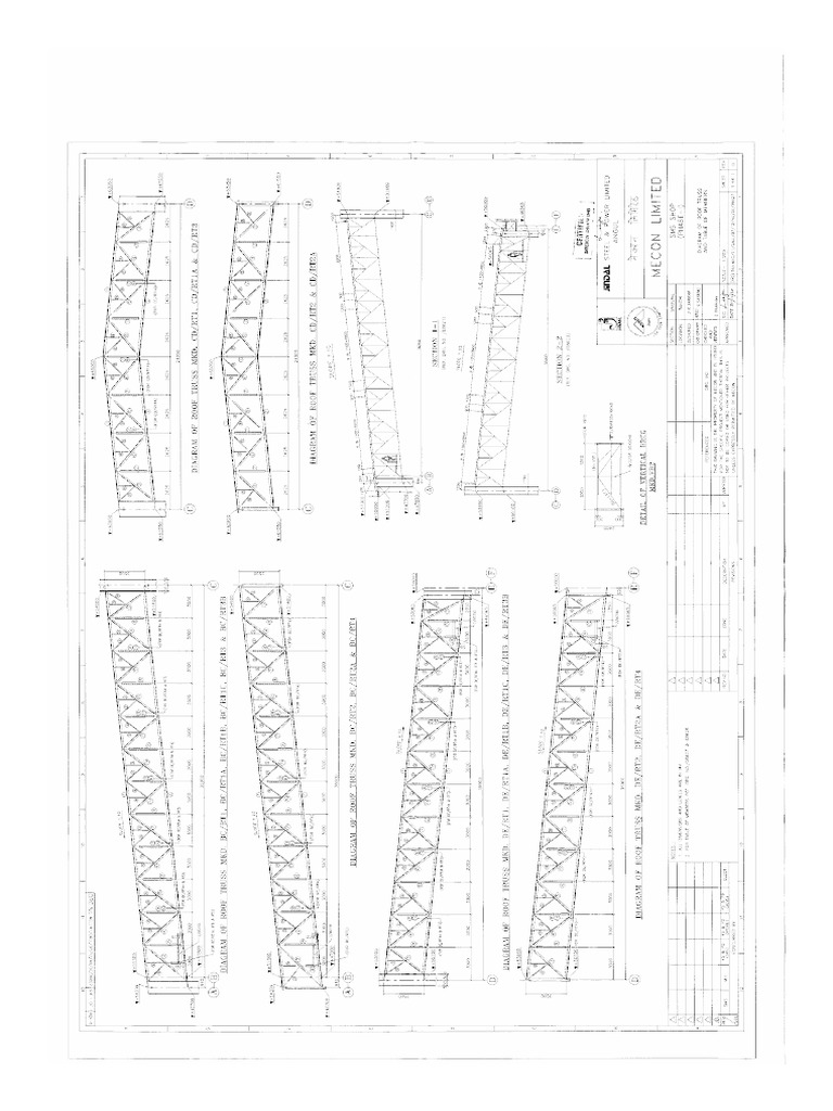 Typical Cross Section of Roof Truss | PDF