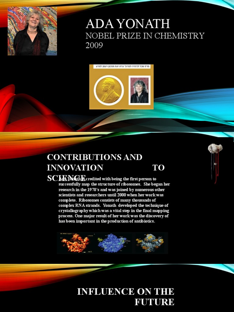 Ada Yonath: Nobel Prize in Chemistry 2009 | PDF | Molecular Biology ...
