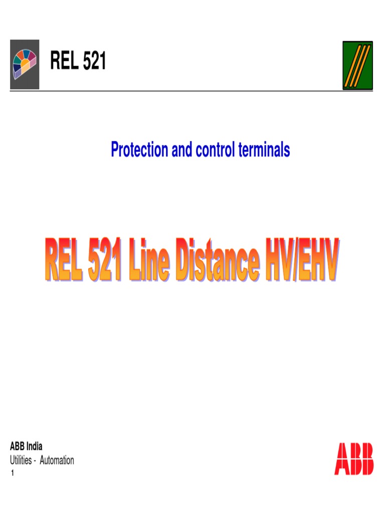 ABB REL 521 Protection and Control Terminal Guide | PDF | Automation ...