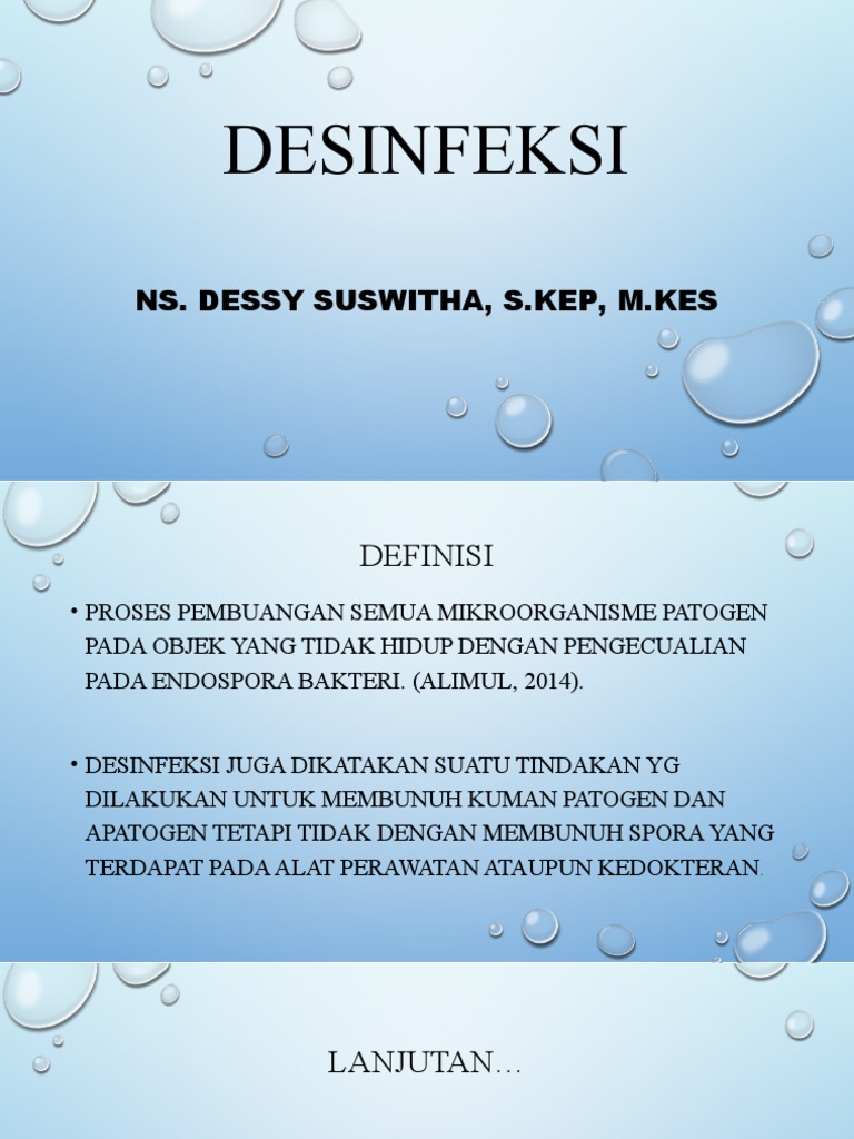 Desinfeksi | PDF