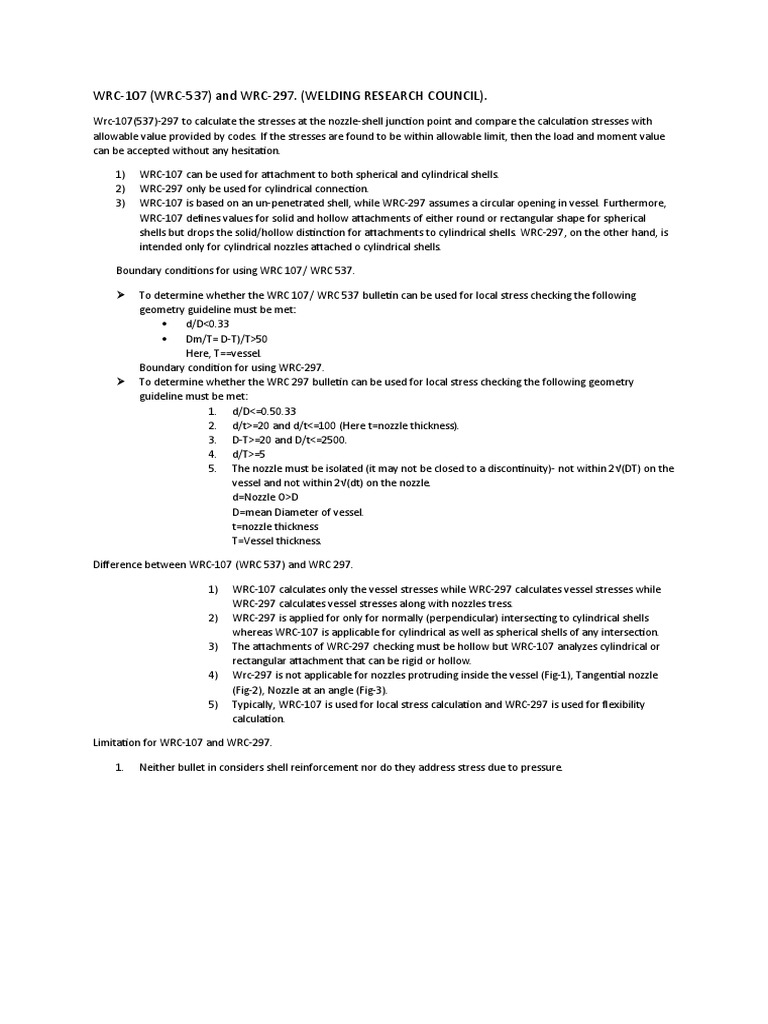 WRC-107 (WRC-537) and WRC-297. (WELDING RESEARCH COUNCIL) | PDF ...