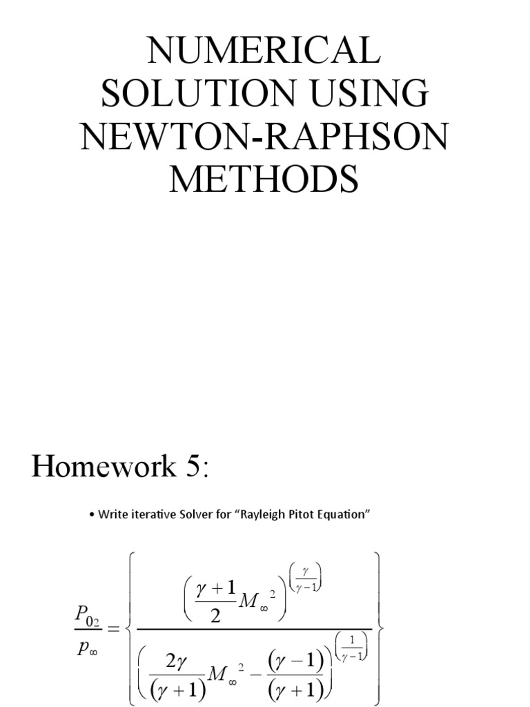 Numerical Solution Using Newton-Raphson Method | PDF | Numerical Analysis | Mathematics Of Computing