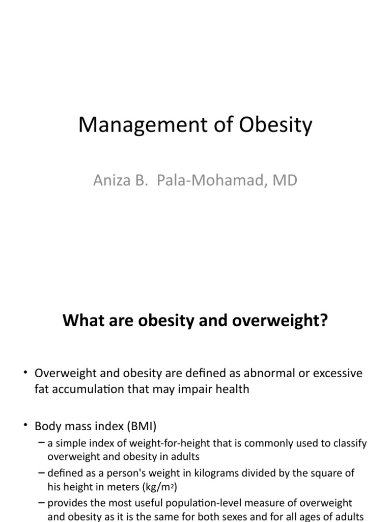CV1 Module - MGT Obesity 01 | PDF | Body Mass Index | Obesity