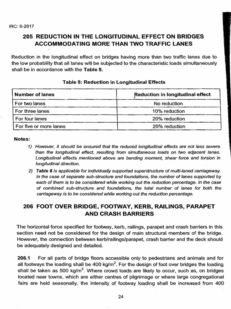Longitudinal Effects on Multi-Lane Bridges | PDF | Bridge | Sidewalk