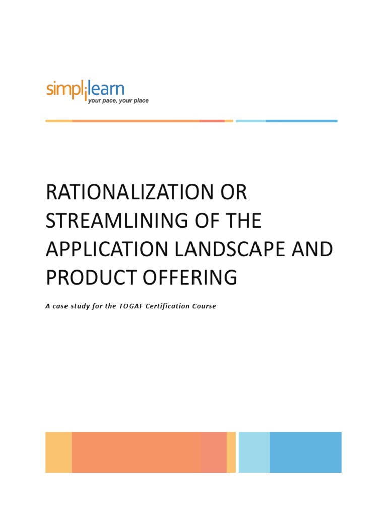 TOGAF Case Study 1 PDF | PDF | Management Information System | Business ...