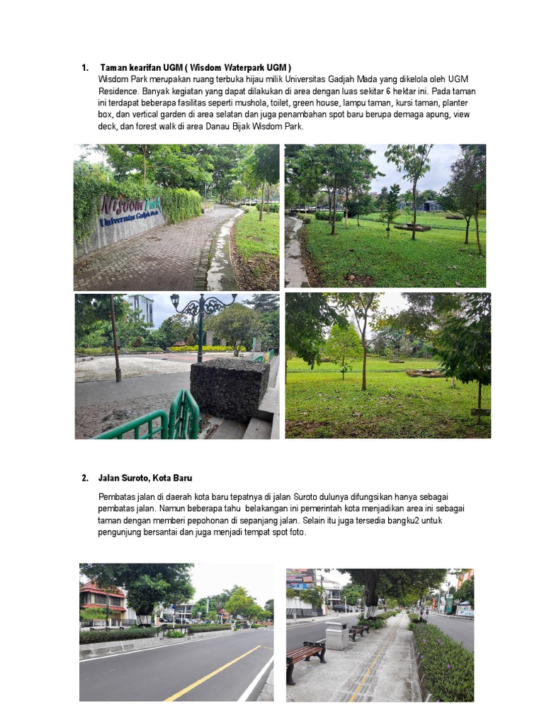 Taman Kearifan UGM | PDF