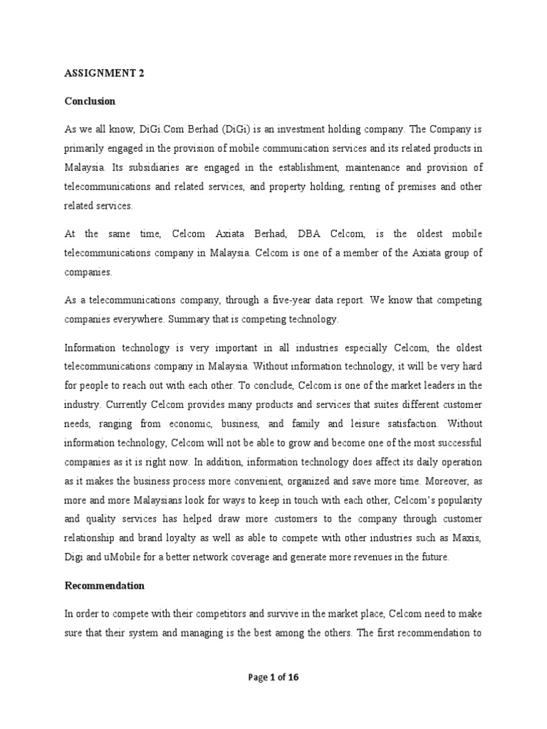 Assignment 2 Conclusion | PDF | Management Accounting | Accountant