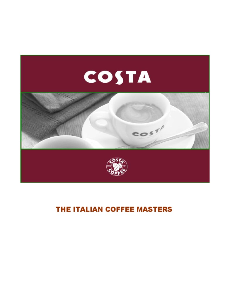 Costa Coffee Marketing Strategy Overview | PDF | Coffee | Drink