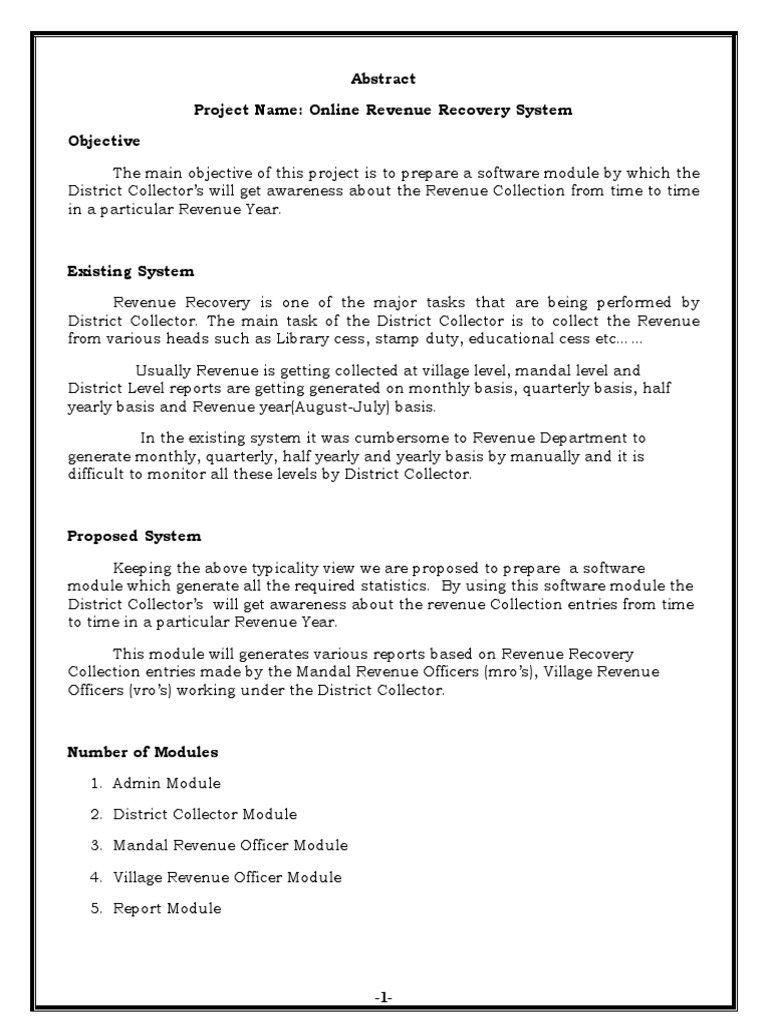 Revenue Recovery System | Download Free PDF | Dynamic Web Page ...