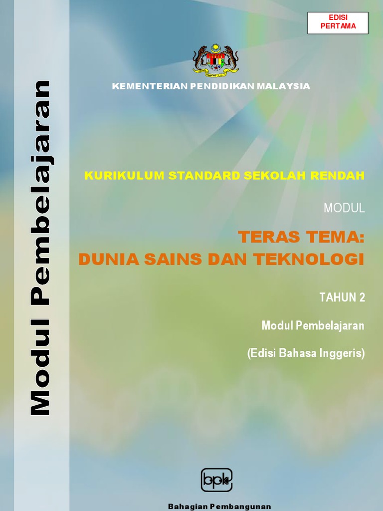 Learning Module KSSR World of Science Technology Year 2 1st Edition ...