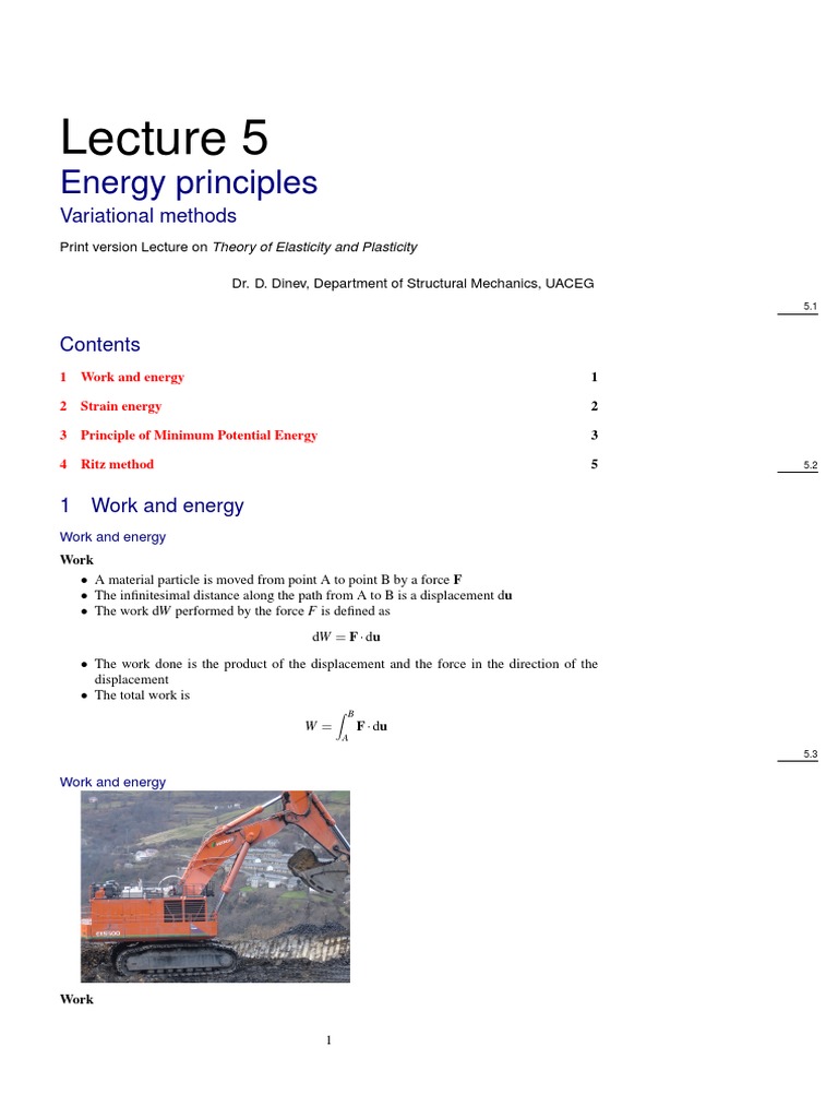 Energy Principles: Variational Methods | PDF | Calculus Of Variations | Deformation (Mechanics)