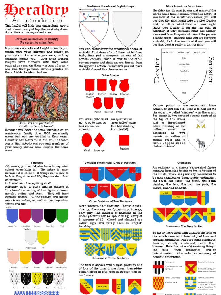 Heraldry Introduction Pamphlet | PDF | Heraldry | Western Art