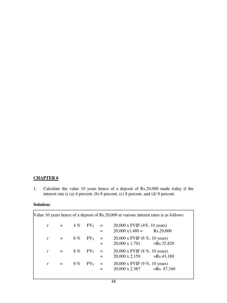 Interest Calculations and Future Values | PDF | Present Value | Interest