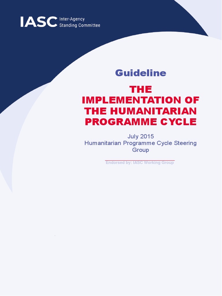 Humanitarian Programme Cycle Guide | PDF | Humanitarian Aid | Risk