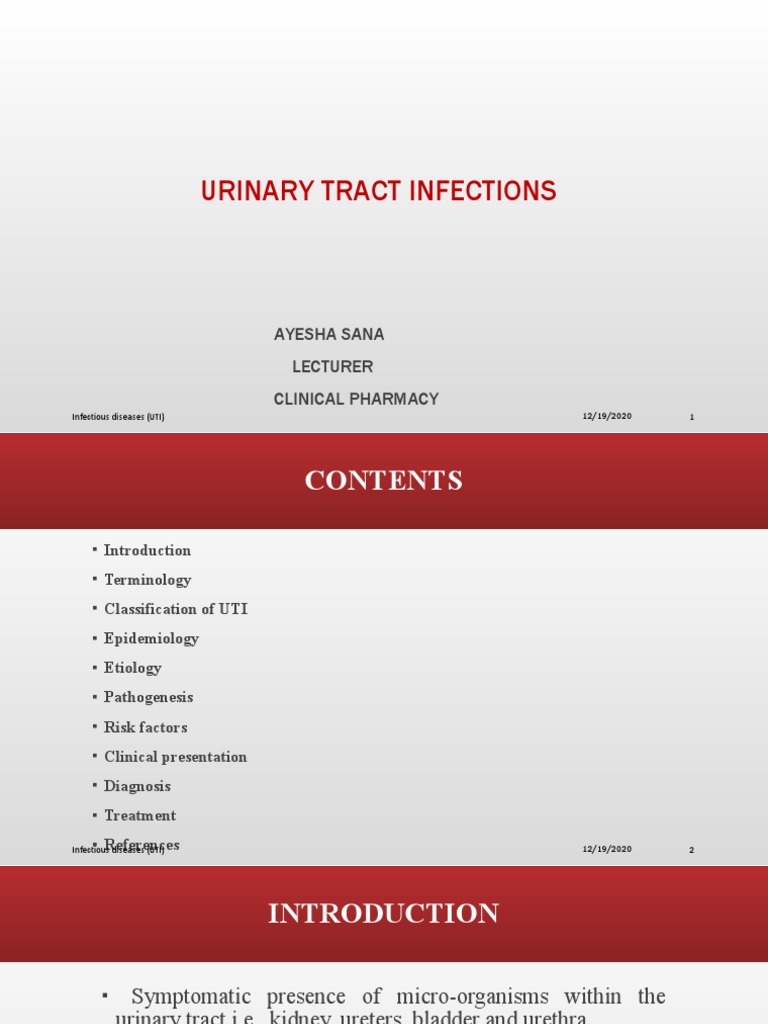 Urinary Tract Infections | Download Free PDF | Urinary Tract Infection ...