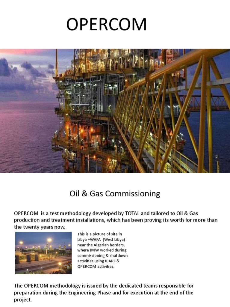 OPERCOM Methodology for Oil & Gas Commissioning | PDF | Technology ...