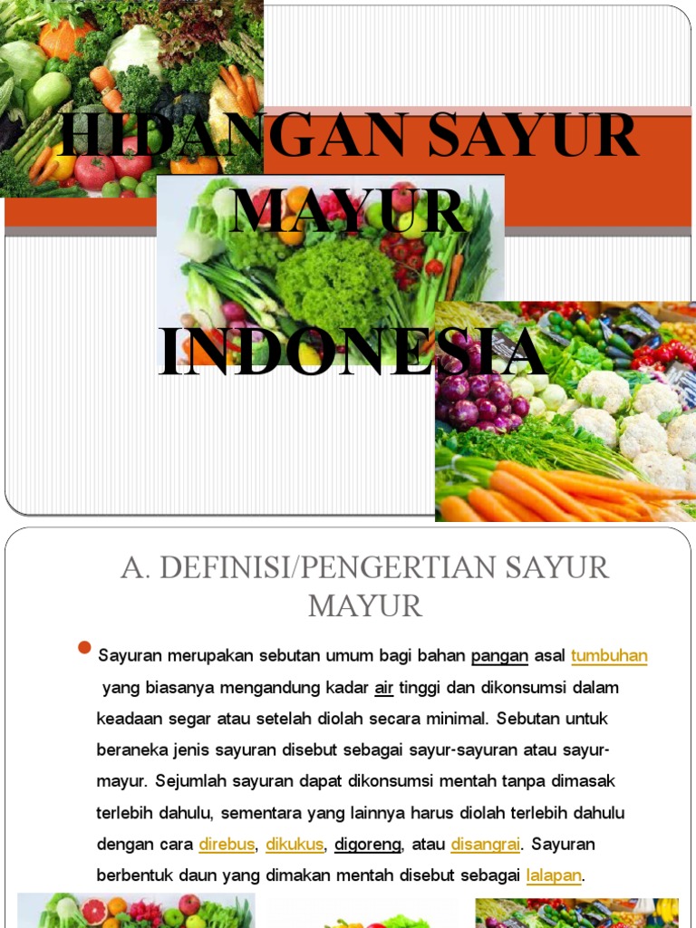 Presentation Sayur Mayur | PDF