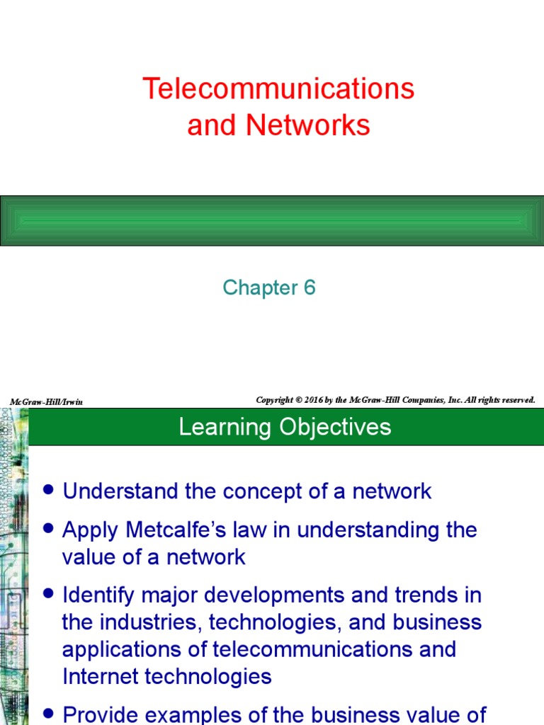 Telecommunications and Networks: Mcgraw-Hill/Irwin | PDF | Voice Over ...
