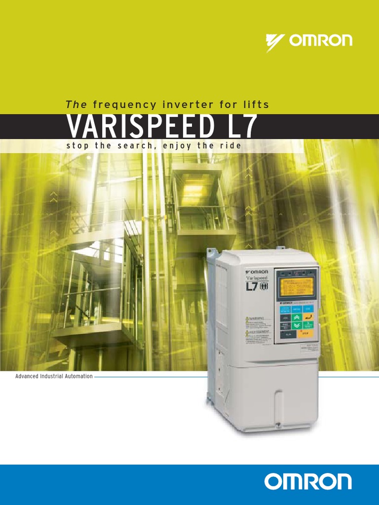 Varispeed L7: Thefrequency Inverter For Lifts | PDF | Elevator | Relay