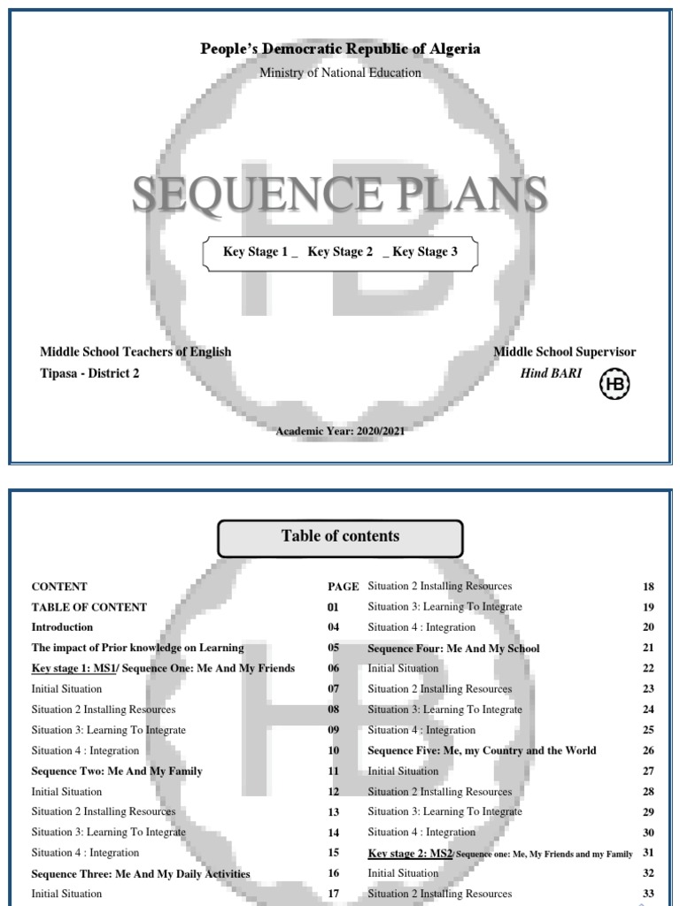 The New Adapted Sequence Plans 2020-2021 | PDF | Competence (Human ...
