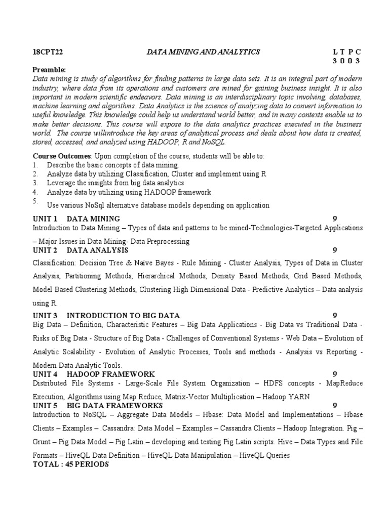 Data Mining and Analytics | PDF | Big Data | Cluster Analysis
