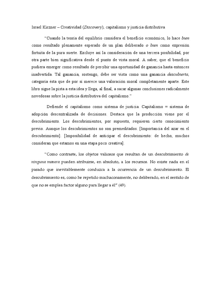 Israel Kirzner | PDF