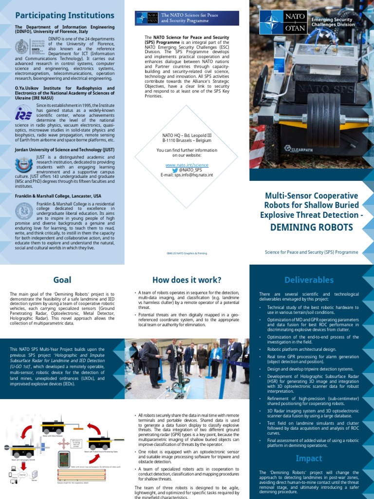 Demining Robots Flyer en Final | PDF | Land Mine | Science