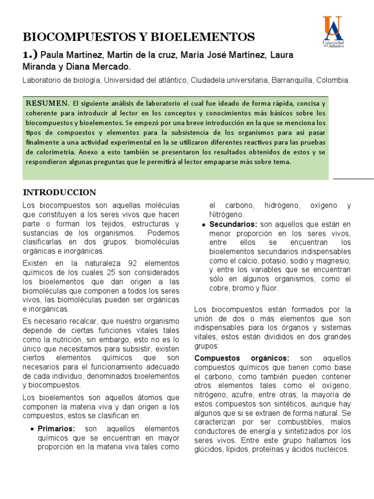 Introducción a los Biocompuestos | PDF | Biomoléculas | Organismos