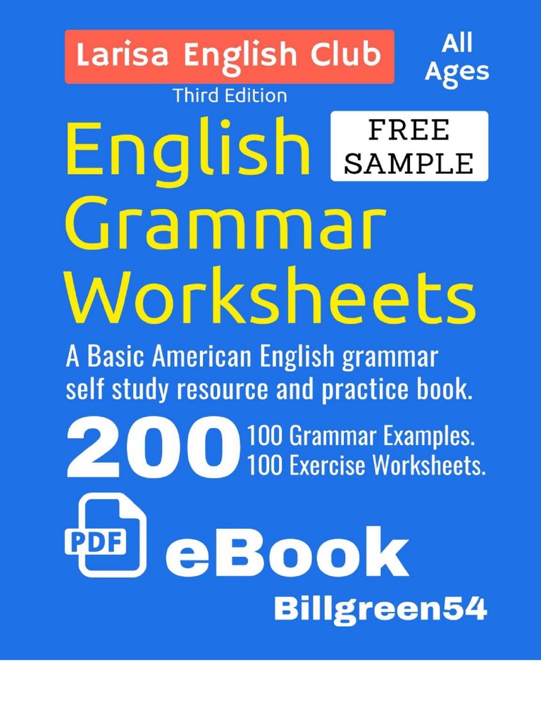 English Grammar Worksheets Sample PDF | PDF
