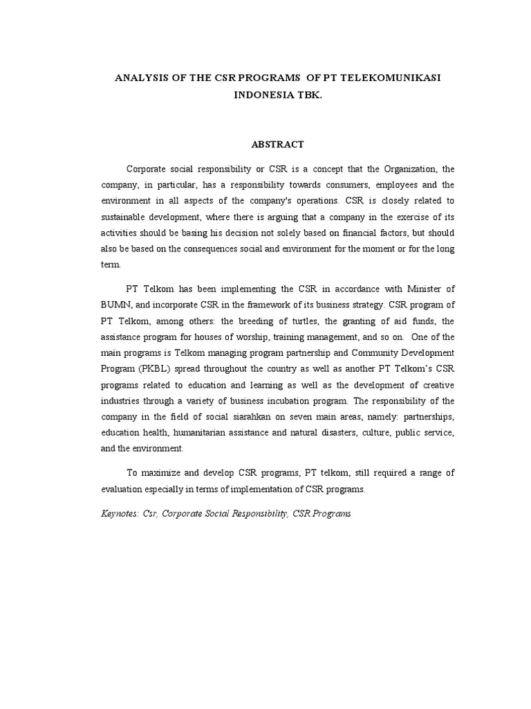 Jurnal CSR Topik 2 - in English | PDF | Corporate Social Responsibility | Policy